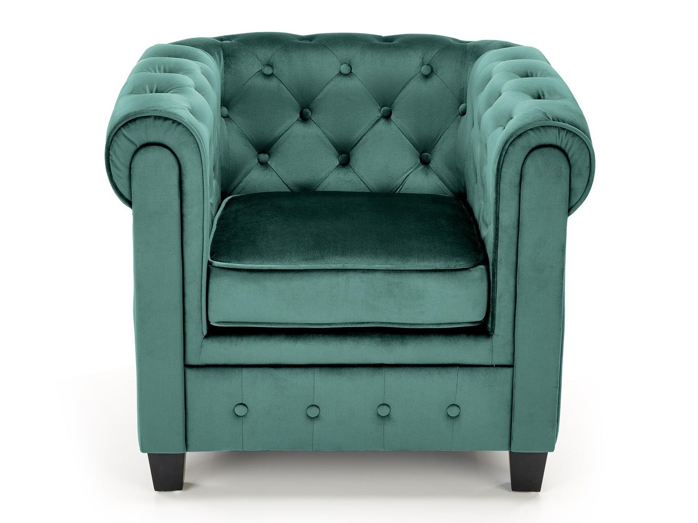 Chesterfield fotel Houston 1352 (Sötétzöld) - Nappali bútorok | Butor1.hu